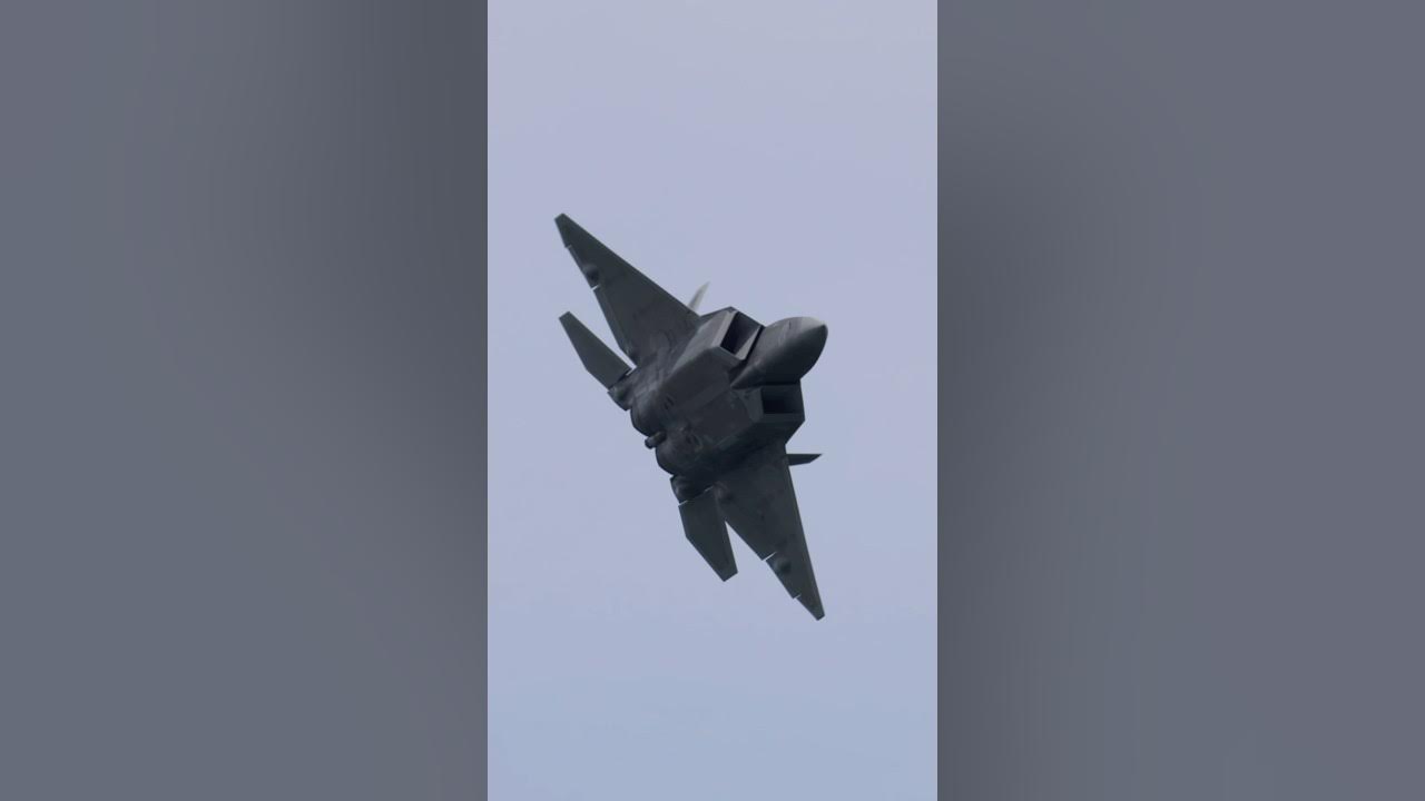 F-22 Raptor High Speed Over OC Closeup View! #f22 #military #fighter #aviation #raptor #airshow ...