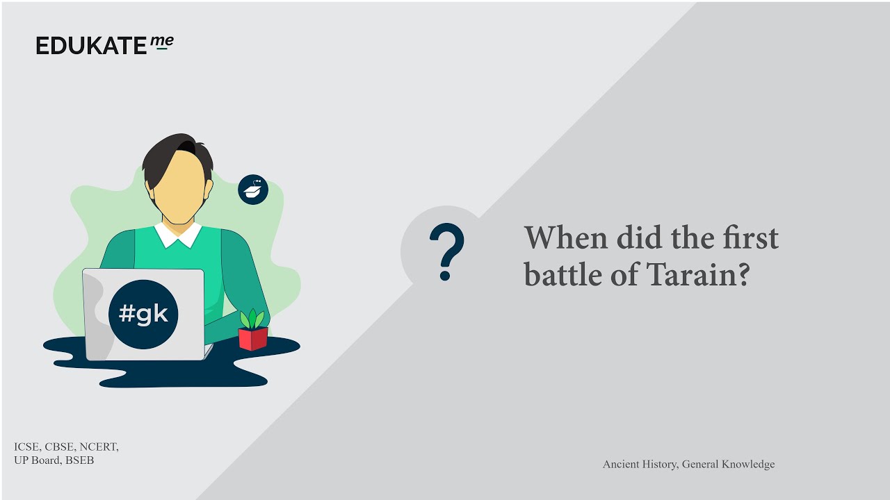 When did the first battle of Tarain? - YouTube