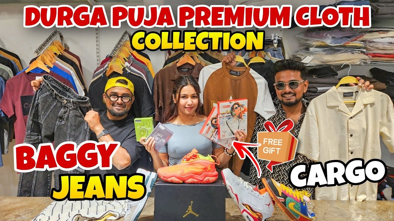 Durga Puja Premium Cloth Collection | Cheapest Cloth Market - YouTube