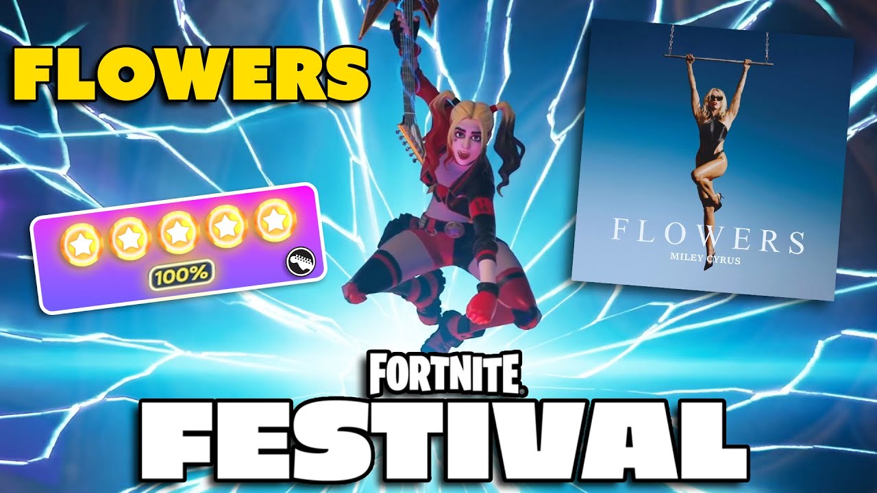 Flowers - Miley Cyrus (Expert) Lead Guitar 100% FC - Fortnite Festival ...