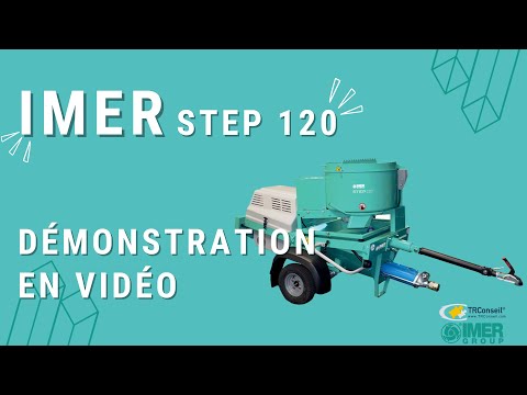 Mise en service de la IMER STEP 120 - Enduit traditionnel