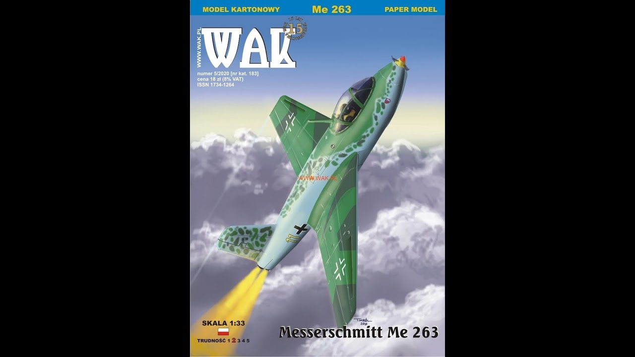 Papierový model - Messerschmitt Me 263: Jednoduchý model nemeckého ...