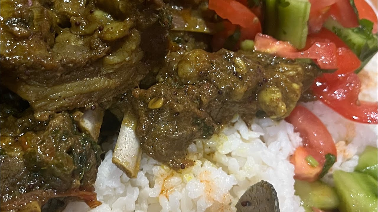 Mukbang Fiji - Goat Curry with Rice - YouTube