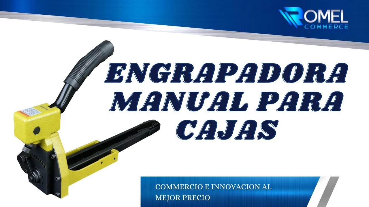 ENGRAPADORA MANUAL PARA CAJAS DE CARTON - YouTube