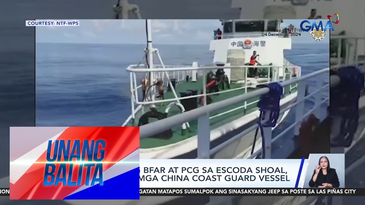 BFAR vessel BRP Datu Pagbuaya na malapit sa Bajo de Masinloc, binangga ...