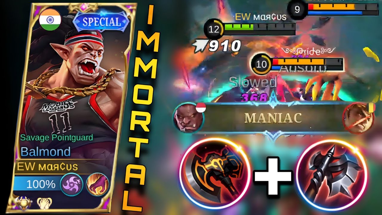 WAR AXE AND BLOODUST AXE MADE FOR BALMOND | BALMOND GAMEPLAY | MLBB ...