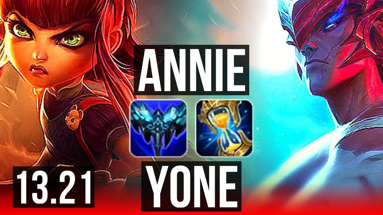 ANNIE vs YONE (TOP) | 3.7M mastery, 2400+ games, 8/2/3 | KR Diamond ...