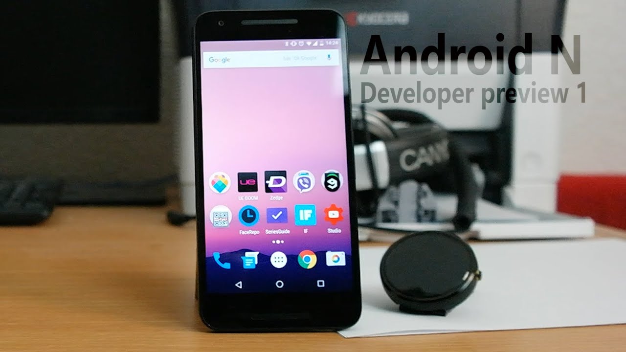 Android N developer preview - Recenzija (Nexus 5x) - YouTube