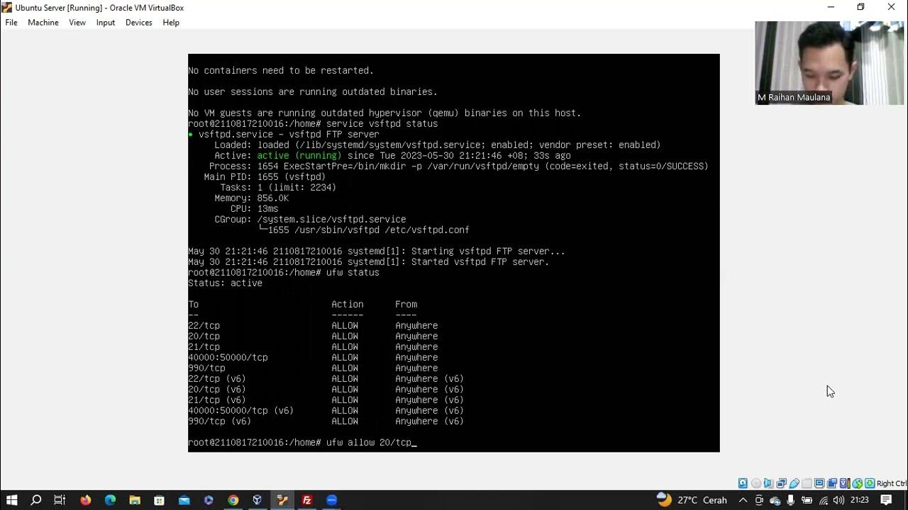 File Transfer Protocol Menggunakan FileZilla - YouTube