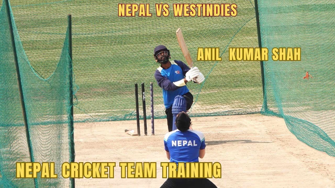 Nepal Cricket Team Training for T20 with West Indies| Anil Sah Red Hot ...