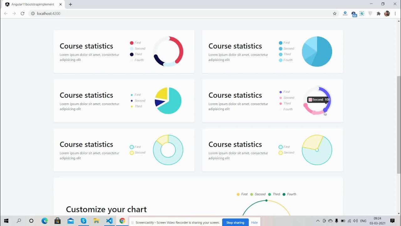 Customize Angular Pie Charts Multiple Demos - YouTube