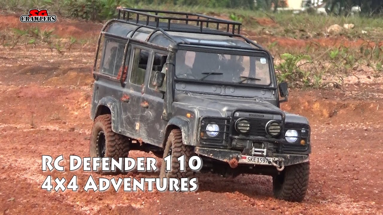 RCModelex Land Rover Defender 110 in the RC trails Scale Trucks Offroad ...
