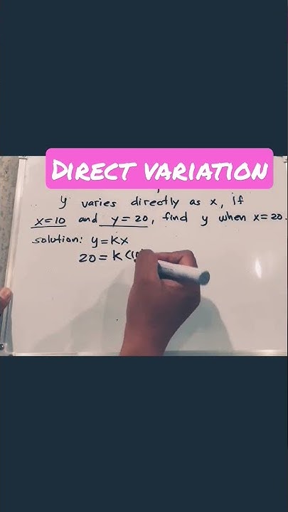 How Solve Direct Variation Shorts Shortvideo Trending Fastmath Youtube