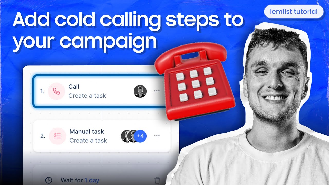 How to add cold calling steps to your campaign [lemlist tutorial] - YouTube