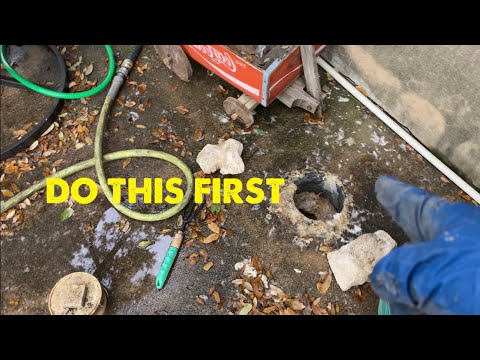Clogged Septic Tank - YouTube