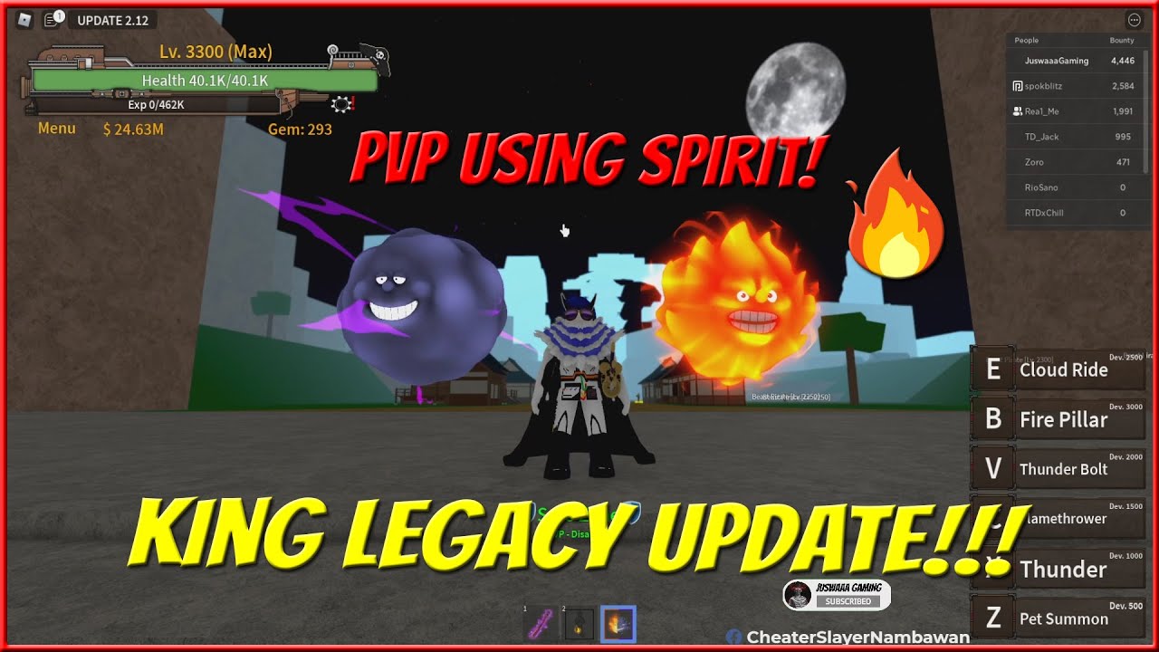 KING LEGACY NEW FRUIT SPIRIT [NEW UPDATE] - YouTube