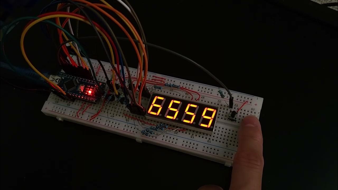 4 Digit 7-segment dice on arduino - YouTube
