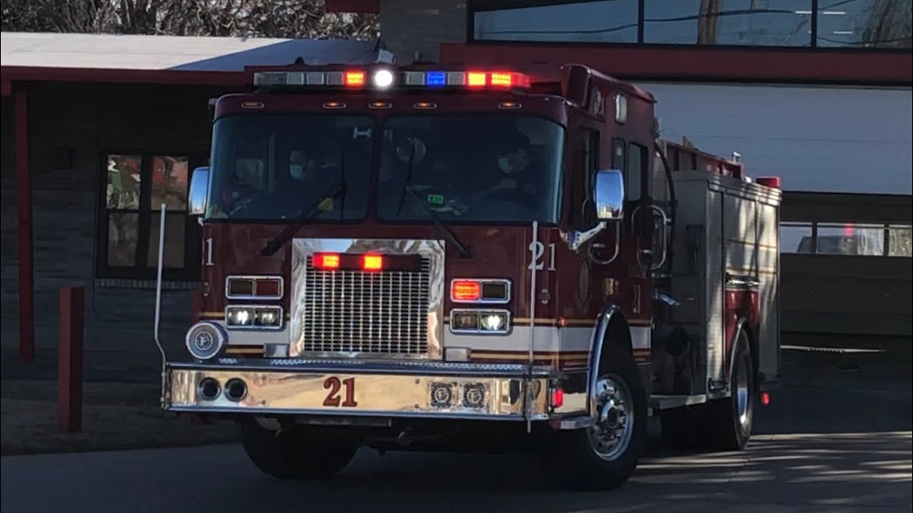 Tulsa Fire Department Engine 21 Responding from Quarters. - YouTube