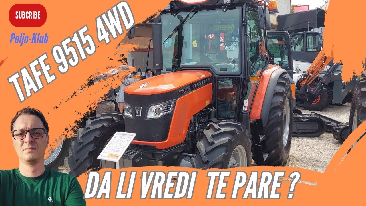 TAFE 9515 4wd - Da li vredi 31.000 eura ?? Recenzija - YouTube