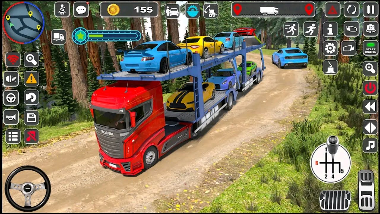 Car Transporter Truck Games 3d - Vehicles Transport Off-road Simulator ...
