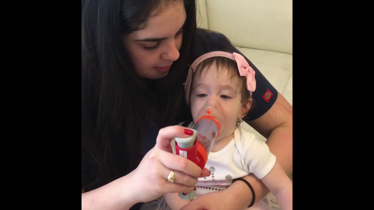 How to use an inhaler for children - YouTube