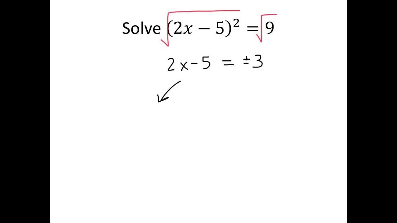 Example: The Square-Root Method - YouTube