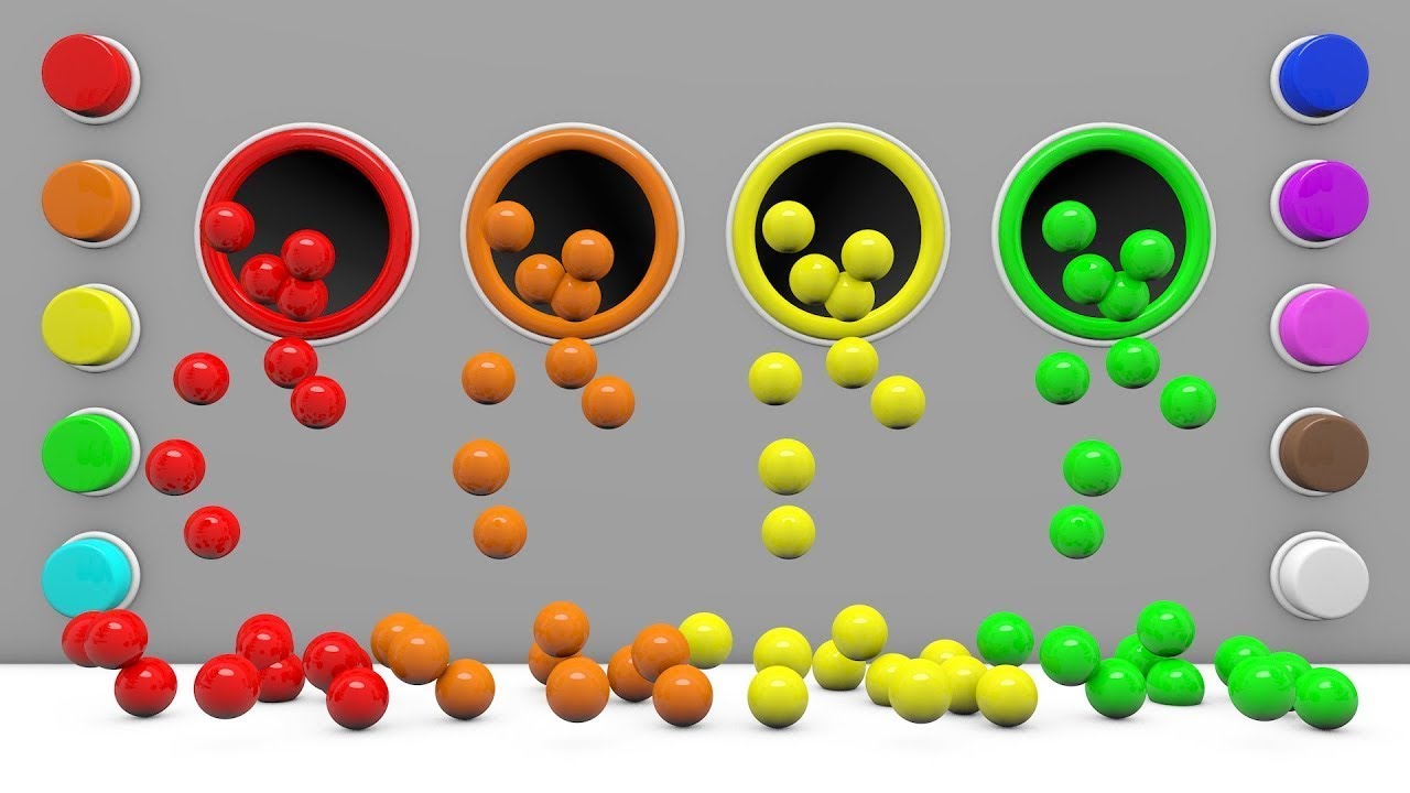 P2 - Learn Colors with Balls 3D for Kids and Toddlers - Colours Balls ...