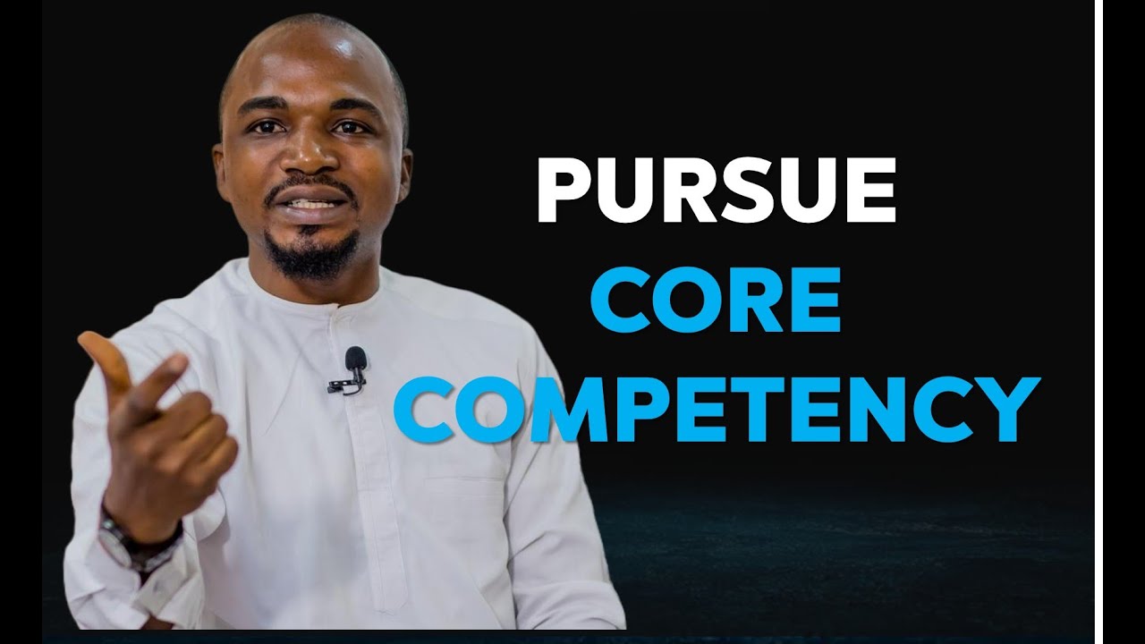 The way to become a sought after and earn well is to pursue core competency - YouTube
