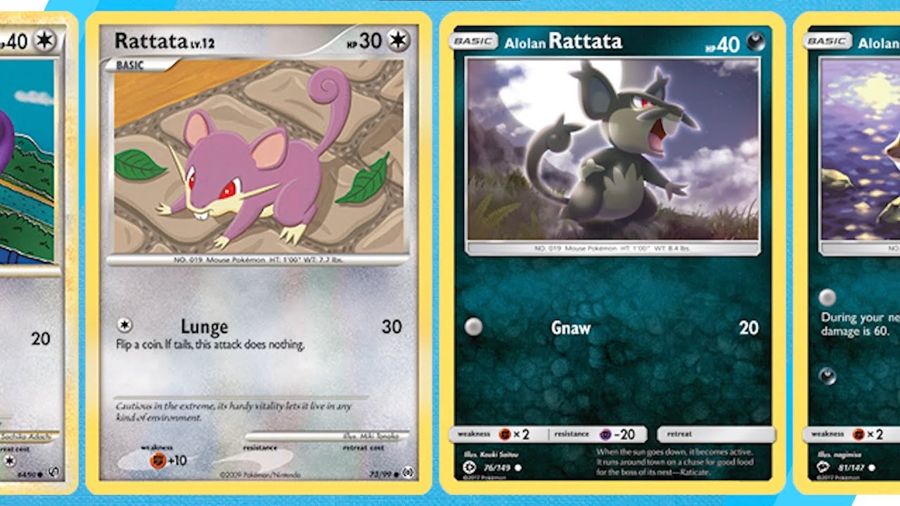 Rattata | Every Trading Cards #019 - YouTube