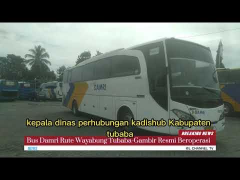 DAMRI Buka Rute Baru Way Abung Tulang Bawang Barat - Stasiun Gambir Jakarta - YouTube