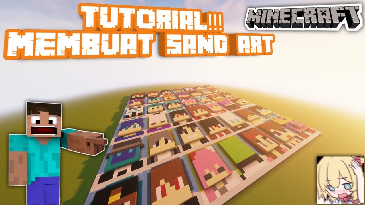 🔴LIVE!!! TUTORIAL MEMBUAT SAND ART MINECRAFT !!! - YouTube