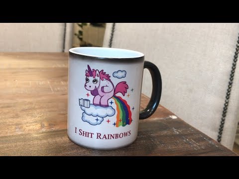 I *Poop* Rainbows Mug Reveals A Hidden Message - YouTube
