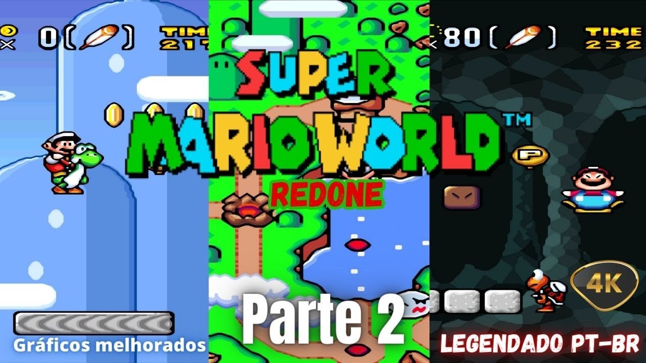 Super Mario World REDONE / Gráficos melhorados parte 2 - YouTube