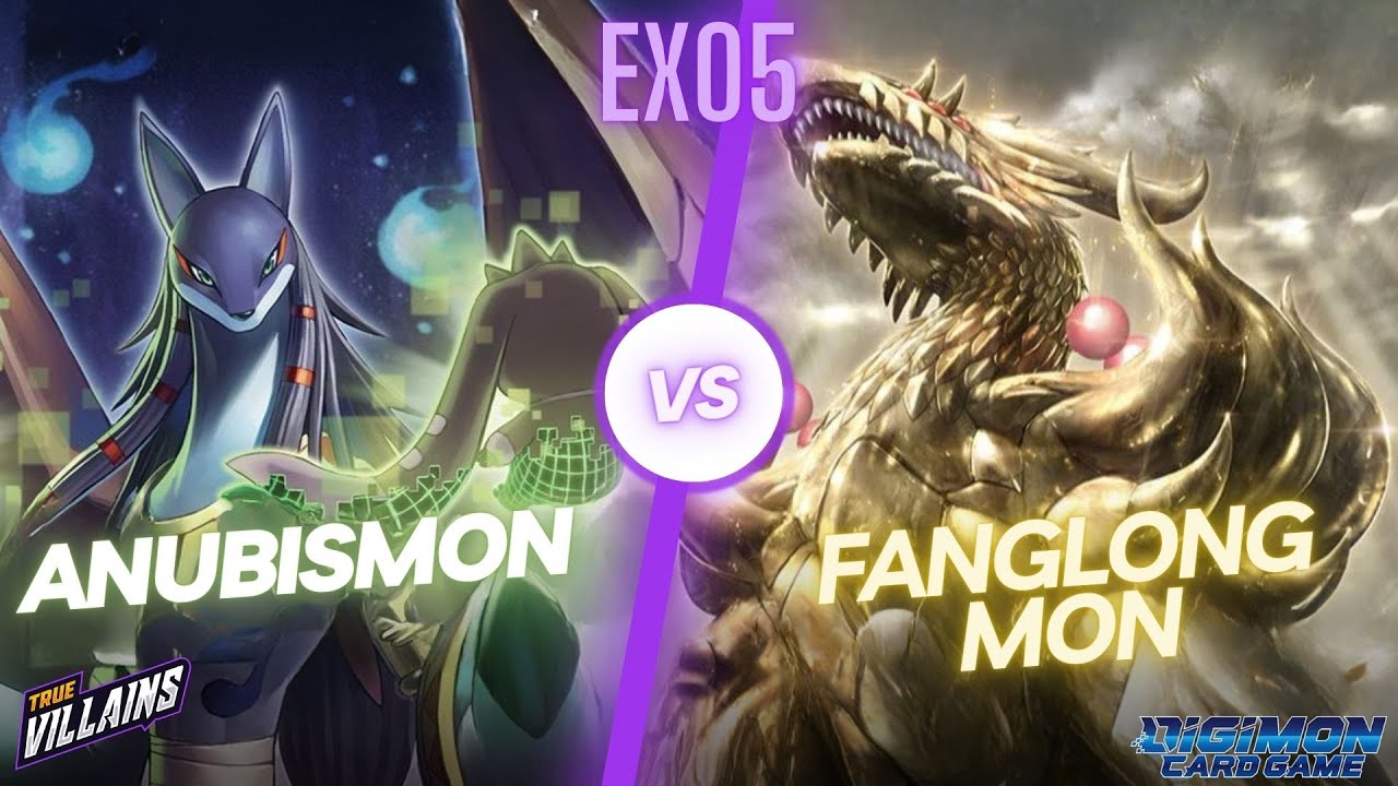 EX05 - Anubismon vs Fanglongmon | HUGE GIVE AWAY !!! | Digimon Card Game - YouTube