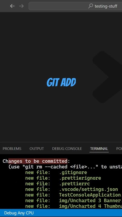 "git add" - Add Files to a Git Repository so They're Tracked - YouTube