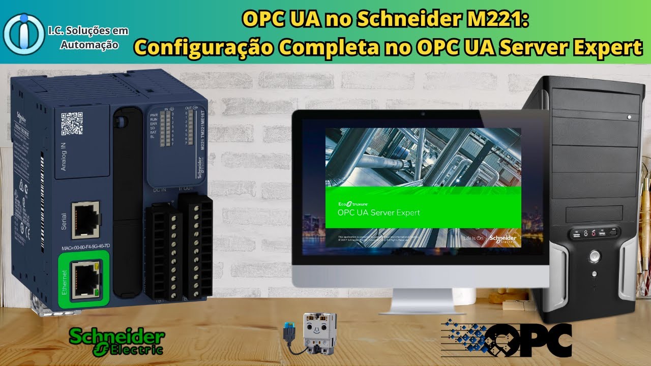 OPC UA no Schneider M221 Configuração Completa no OPC UA Server Expert ...