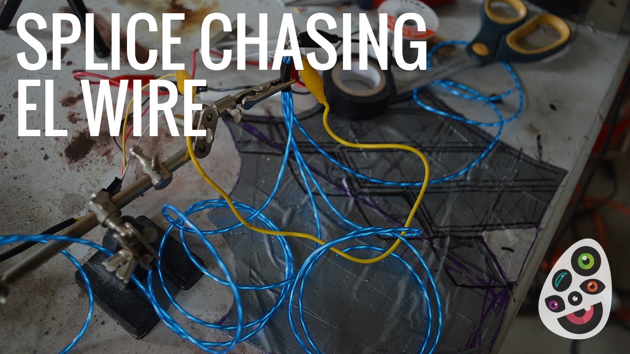 How to Splice Chasing EL Wire - YouTube