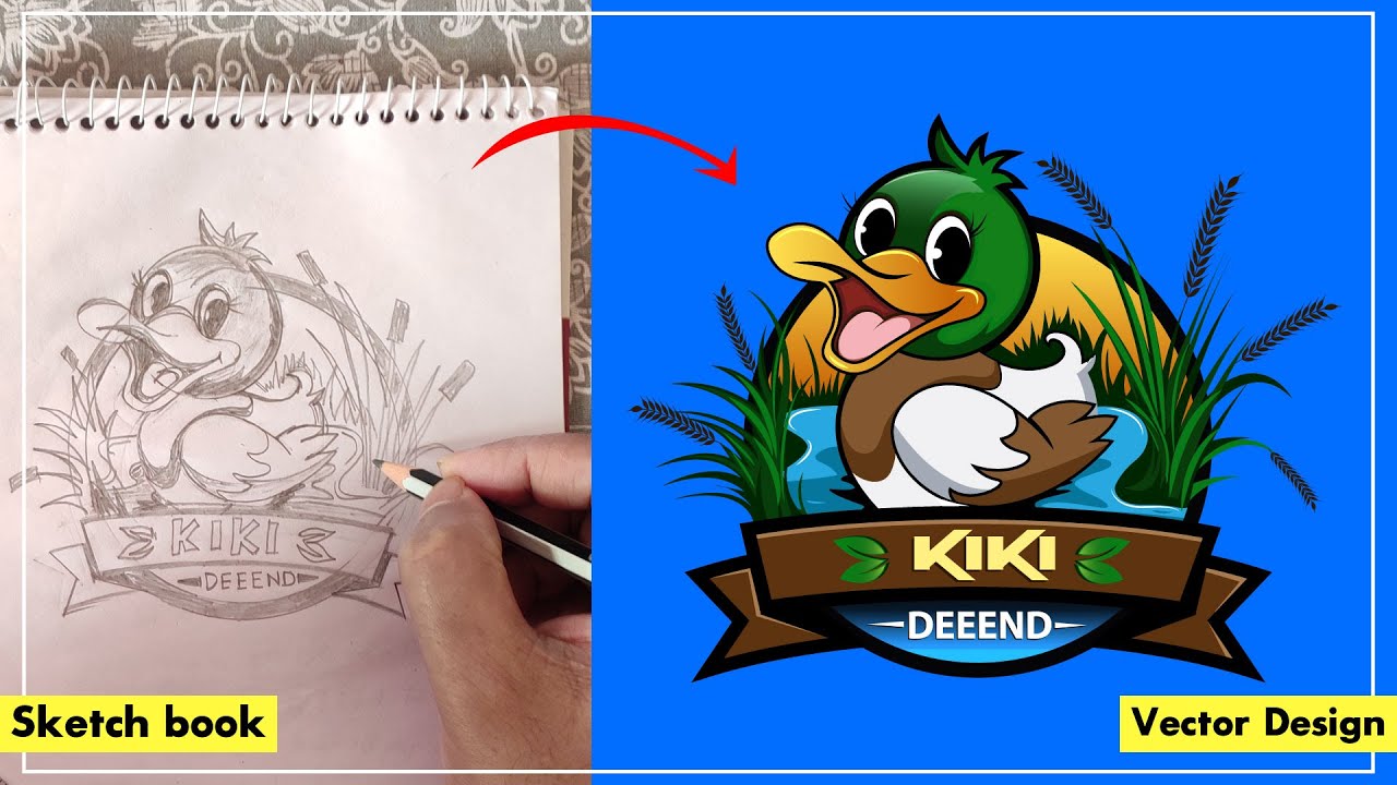 Create Logo design from rough sketch | Convert your pencil sketch to ...