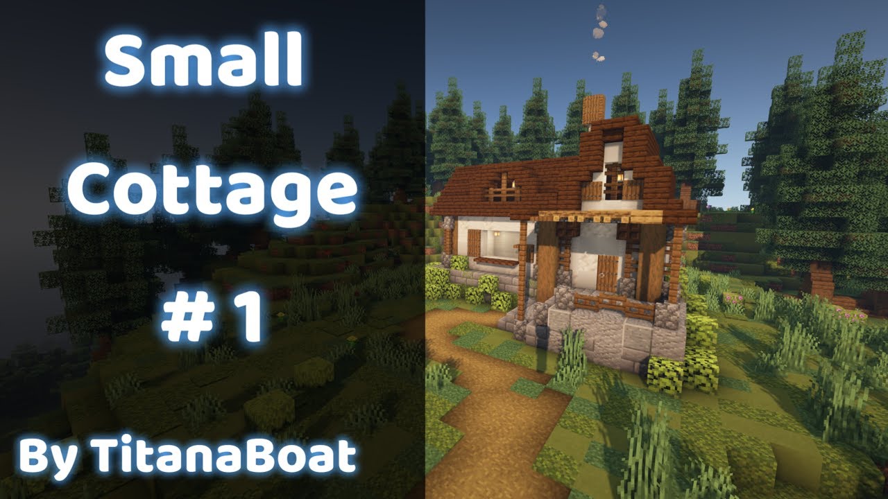 Small Cottage Easy (Minecraft Tutorial 1) - YouTube