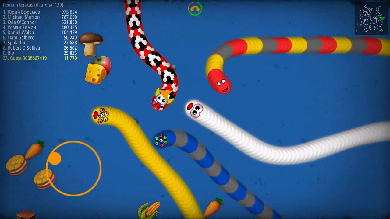 zona cacing/wormszone.io | cacing besar alaska | BabyOld gaming - YouTube