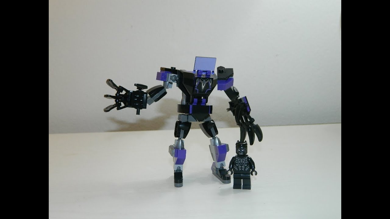 LEGO REVIEW LEGO Marvel Black Panther Mech Armor - YouTube