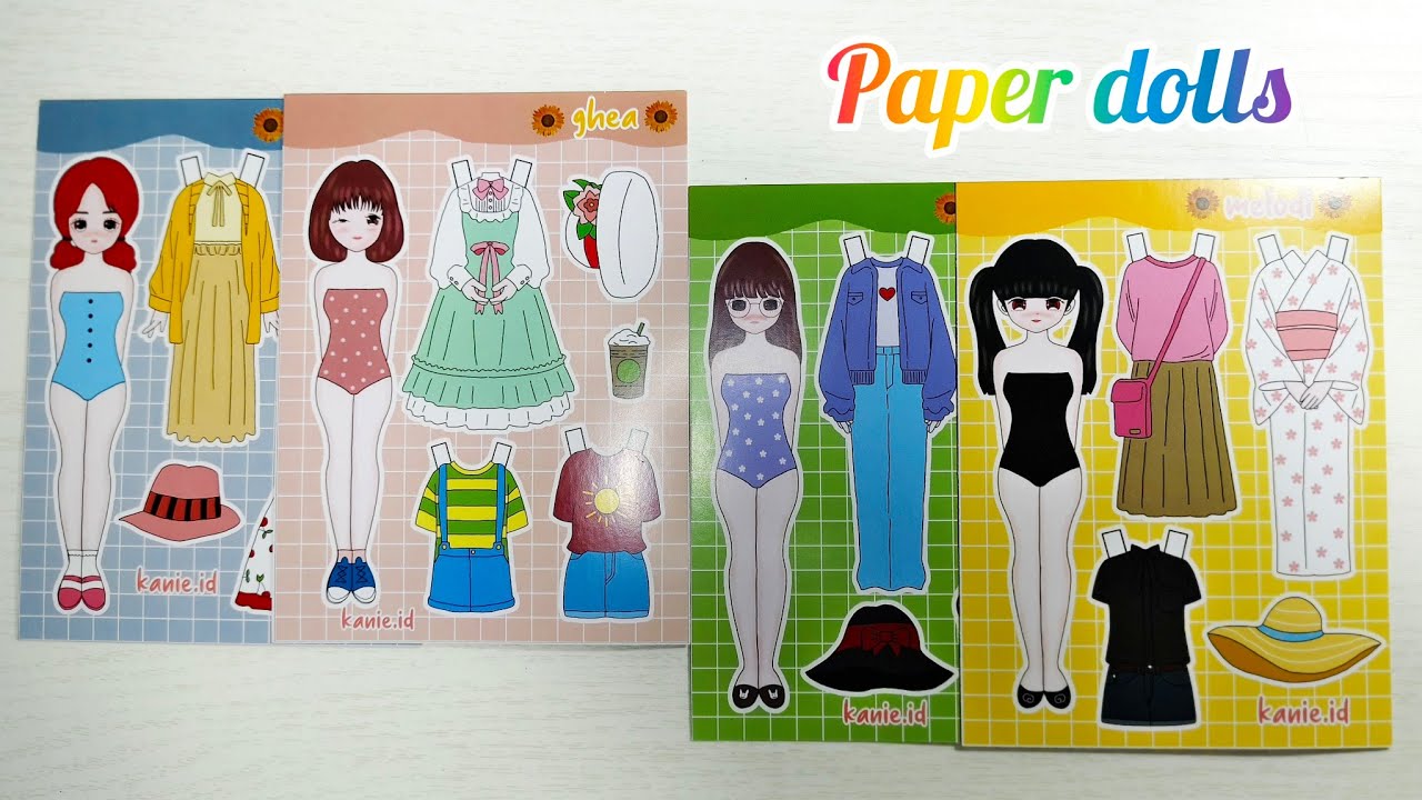 Paper Dolls Dress Up | Paper Dolls with Beautiful Outfit - YouTube