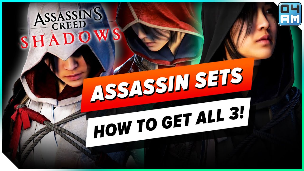 How to Get ALL 3 ASSASSIN Outfits! Black, White & Red in Assassin's ...
