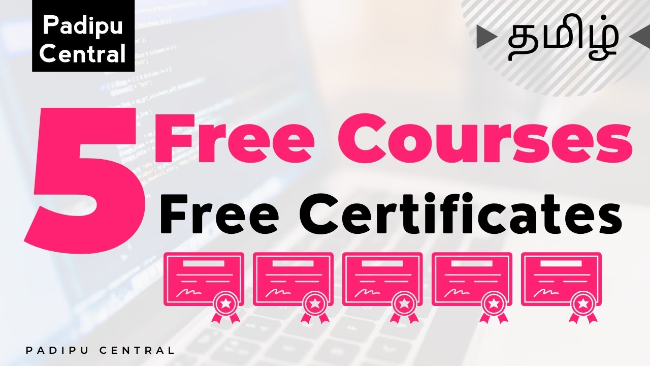 5 Free Courses Online with Certificates 2023 | Tamil - YouTube