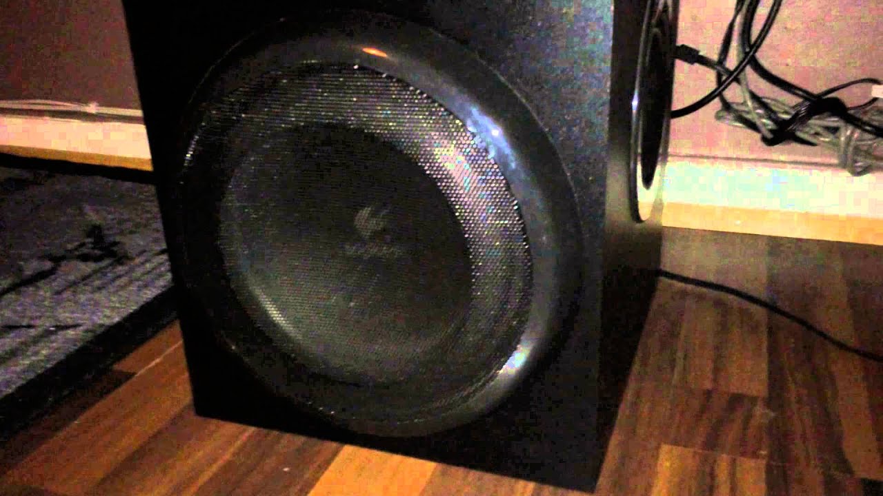 Logitech z906 Dark Horse bass boost - YouTube