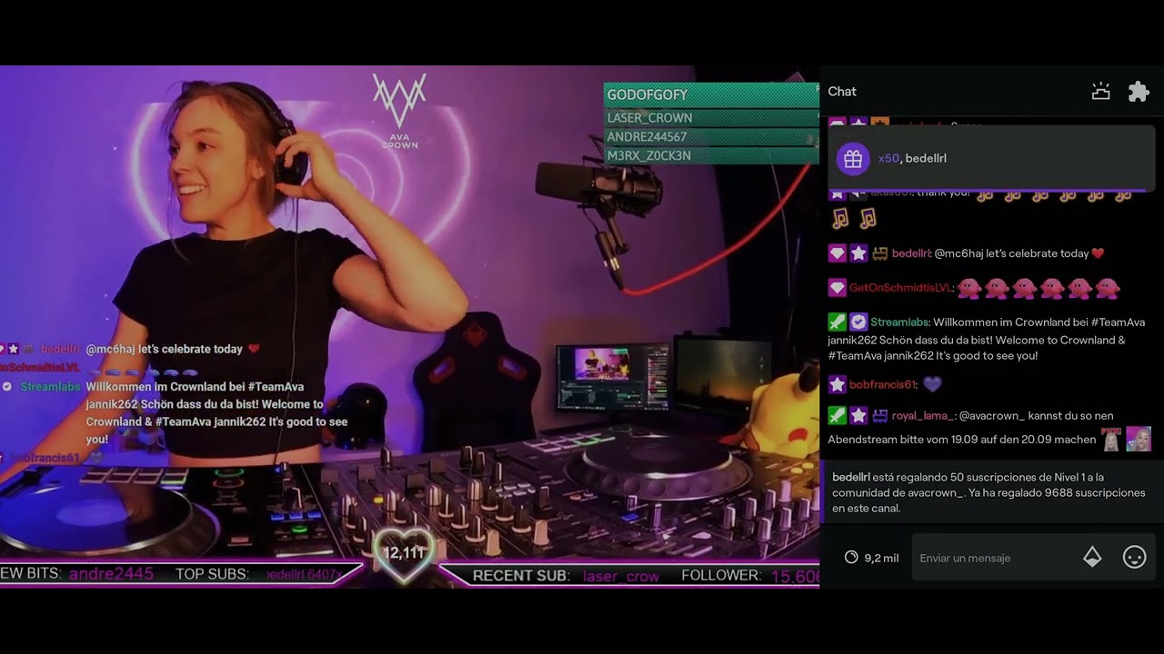 Live DJ Ava Crown - D is Dreaming | Hardstyle/HandsUp/EDM | GER/ENG (19 ...