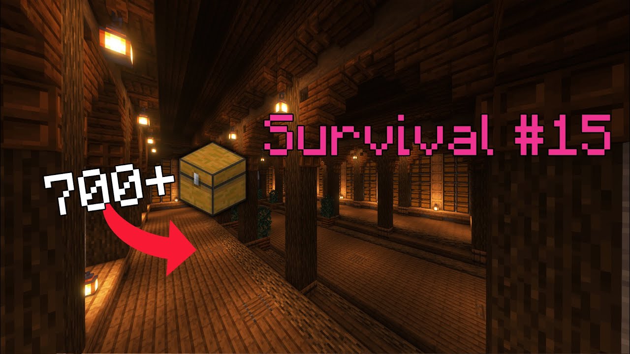 700+ CHESTS STORAGE ROOM + SECRET ENTRANCE! | Survival - YouTube