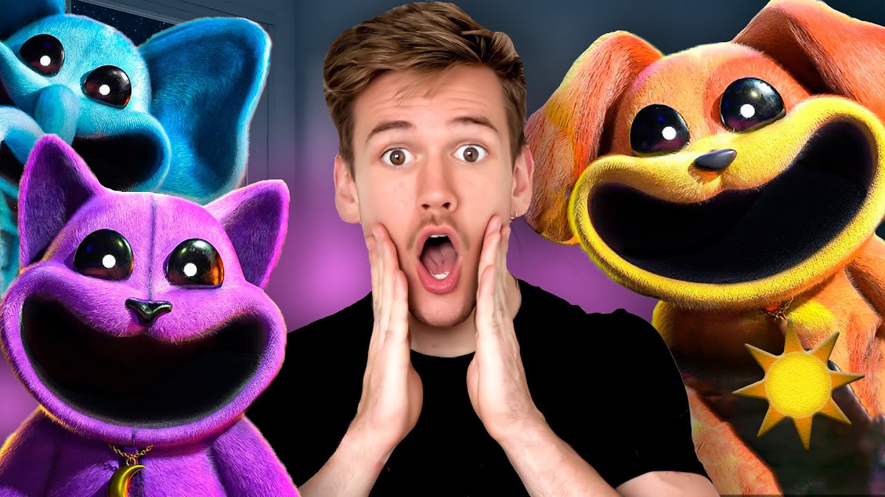 CAPTUREI TODOS OS SMILING CRITTERS - POPPY PLAYTIME 3 NA VIDA REAL ...