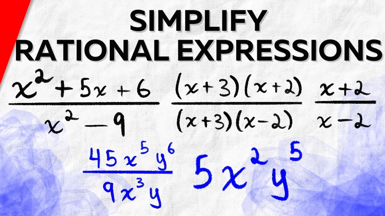 Simplifying Rational Expressions Factoring And Canceling Algebra 1 Simplifying Rational Expressions Factoring And Canceling Algebra 1