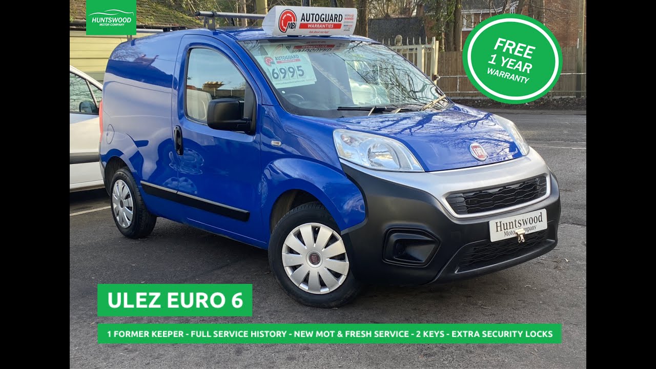 2017 FIAT FIORINO 1.3L DIESEL BLUE PANEL VAN - ULEZ FREE - FOR SALE ...
